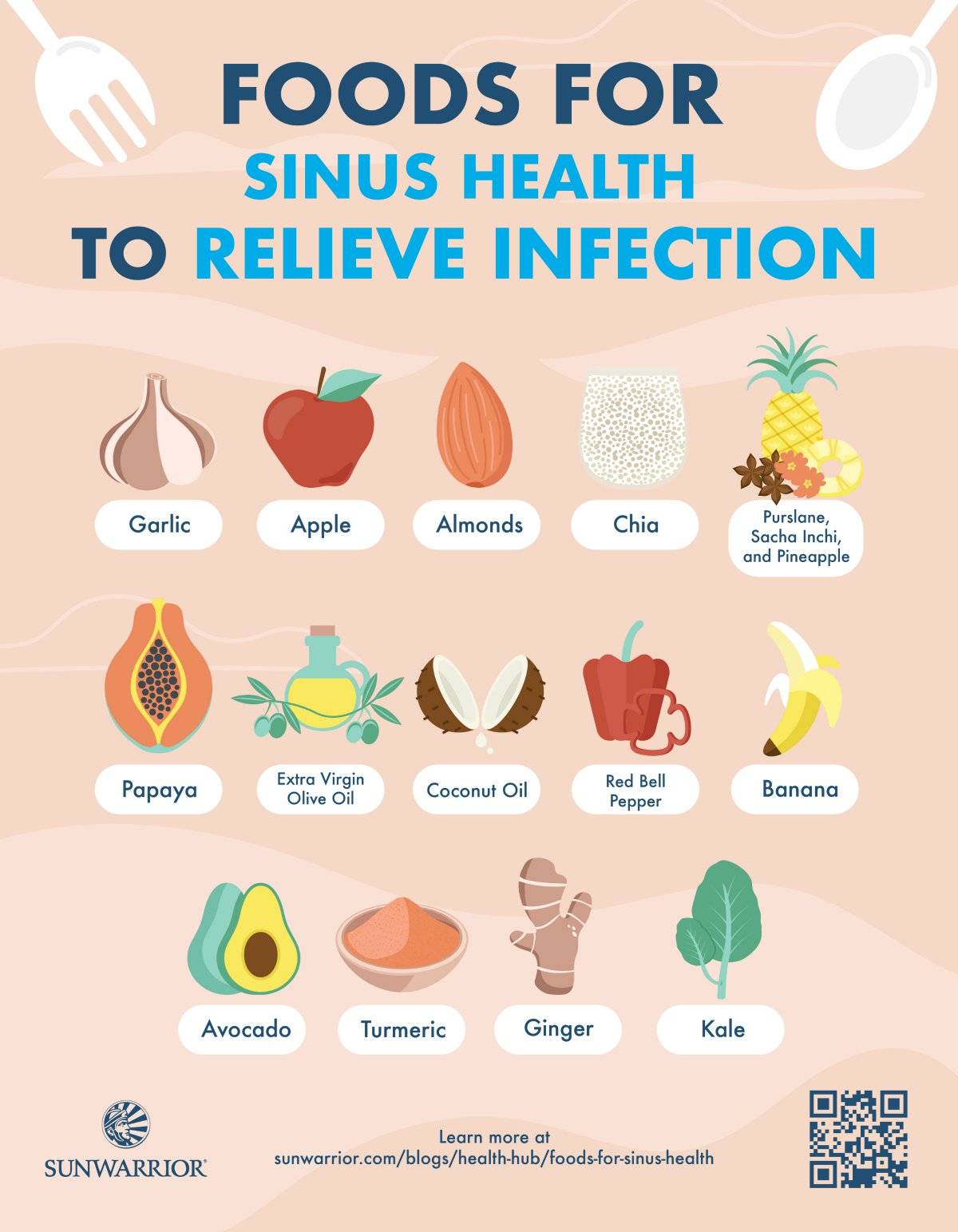 What foods get rid of sinus infections?