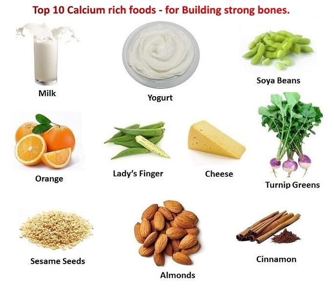 What foods increase calcium?