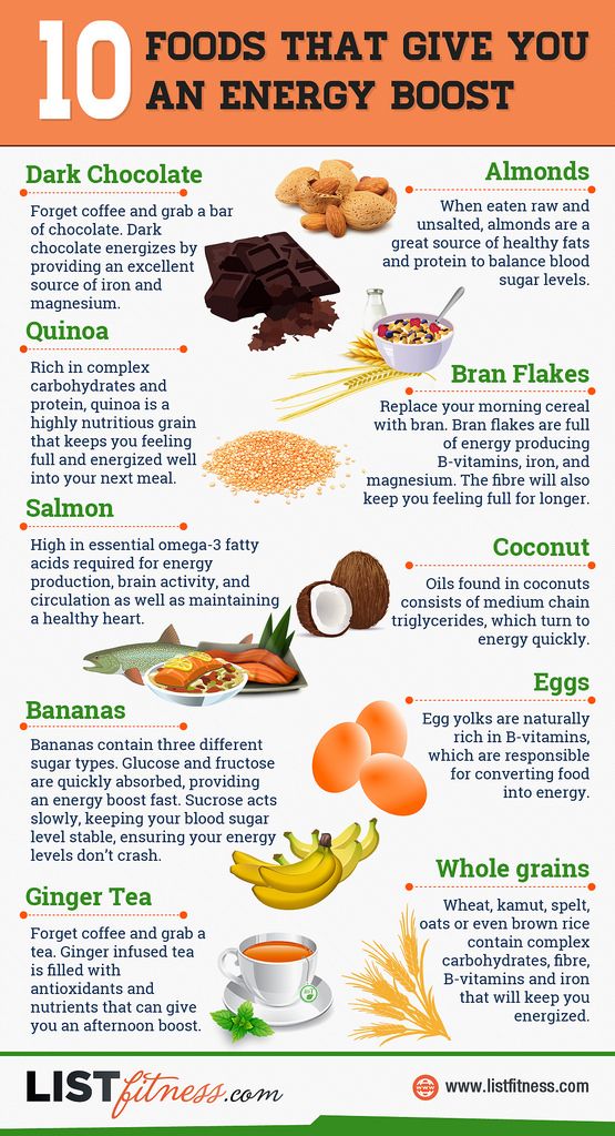 What foods keep your energy levels up?