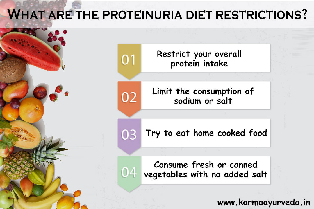 What foods reduce proteinuria?