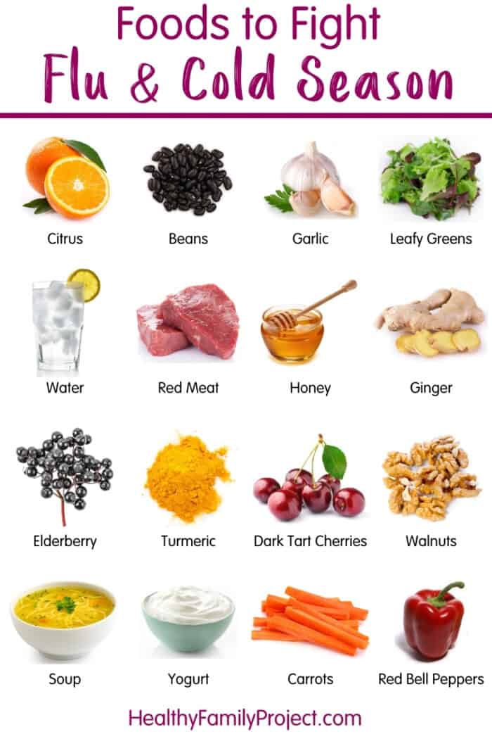 What foods shorten a cold?