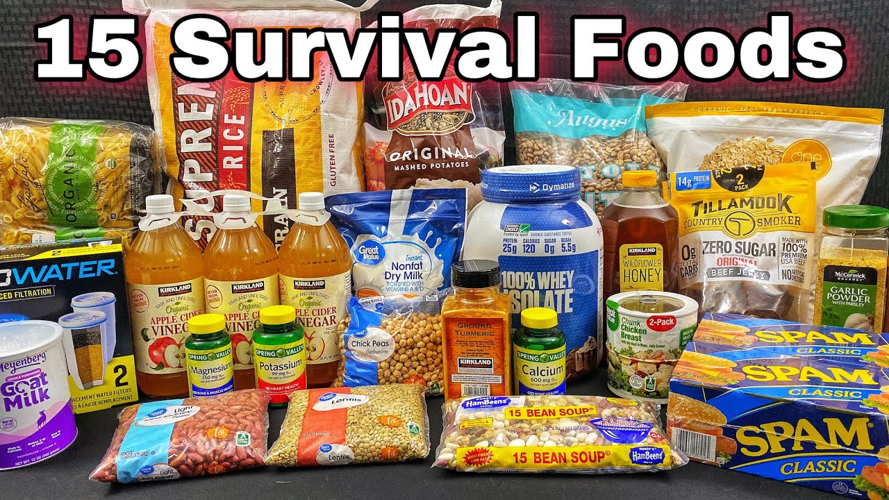 What foods should I stockpile for survival?