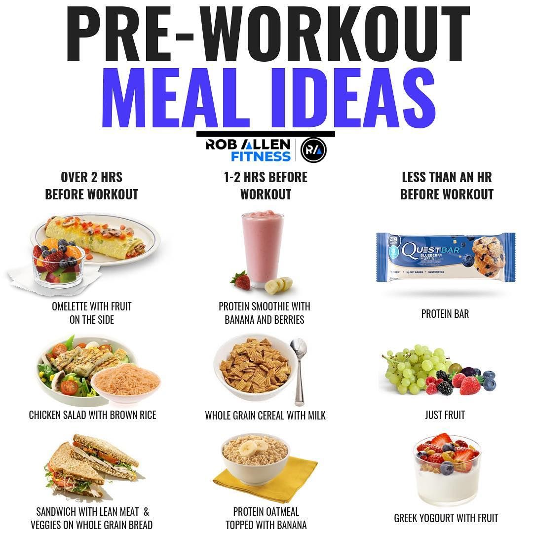 What foods should you eat before a workout?