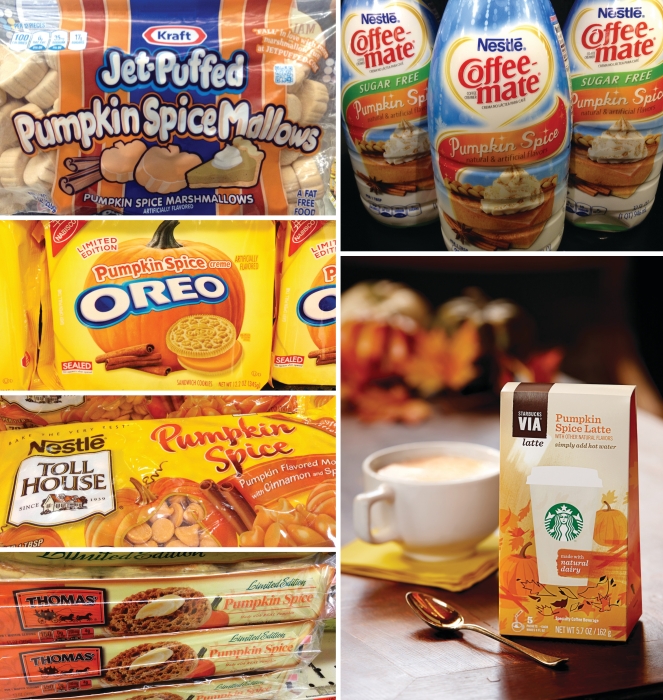 What gives pumpkin spice its flavor?