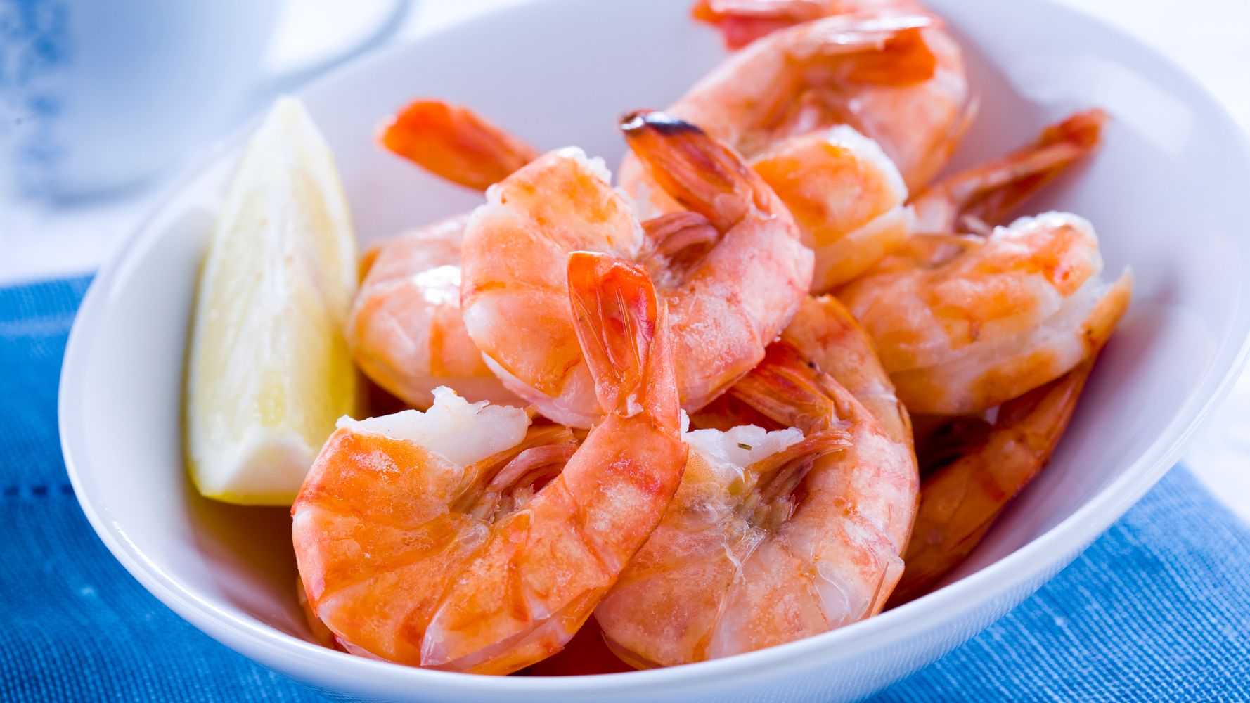 What gives shrimp its color?