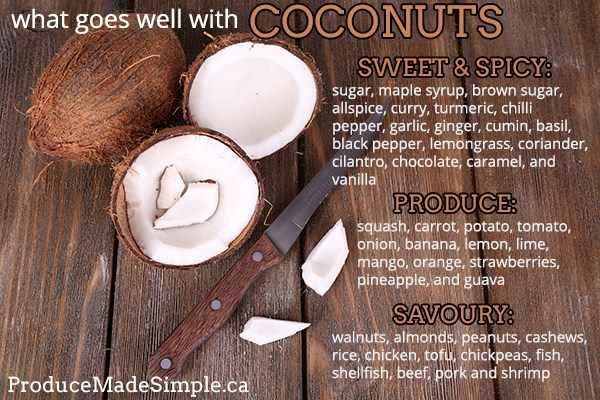 What goes good with coconut milk?