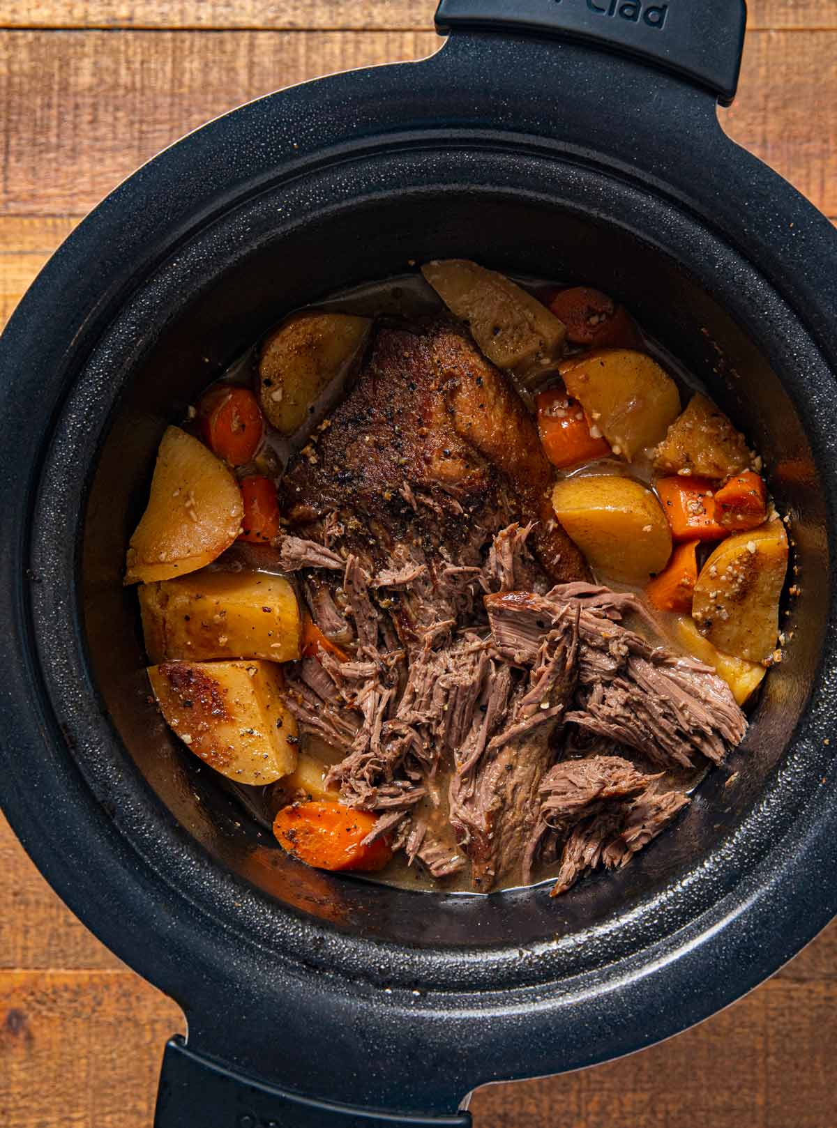 What goes on the bottom in a slow cooker?