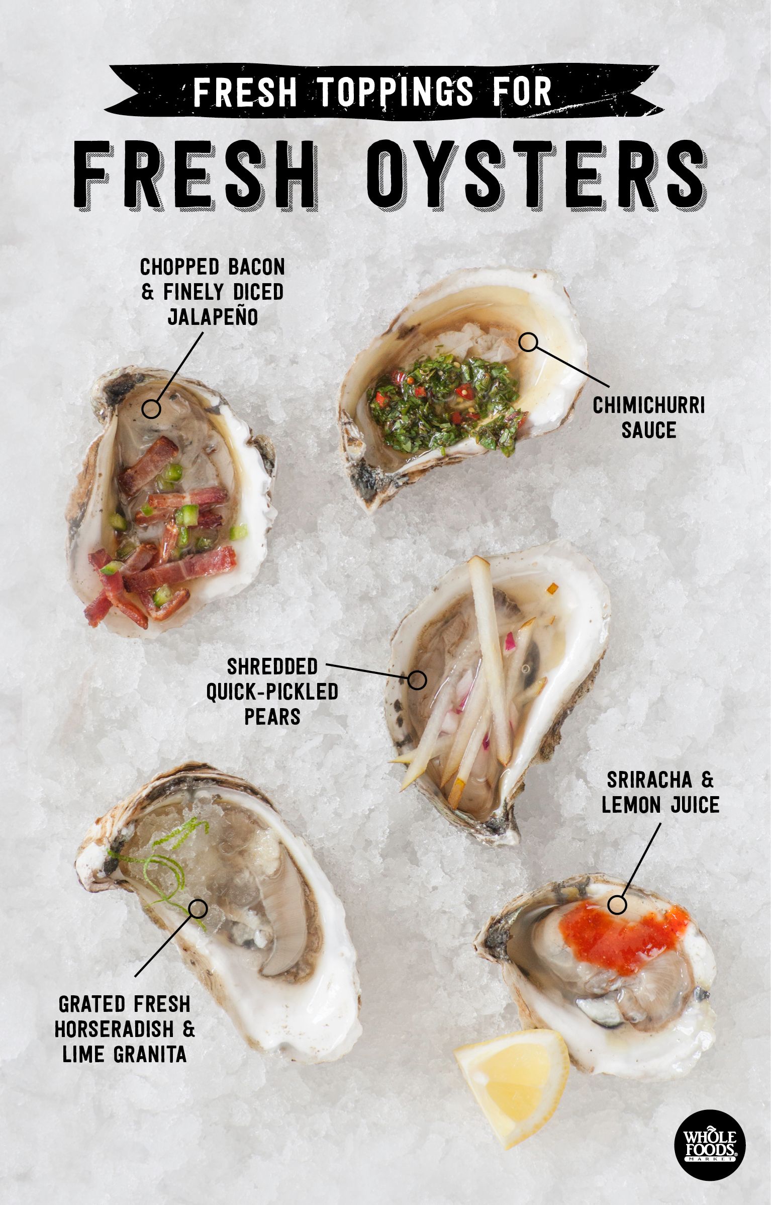 What goes well with raw oysters?