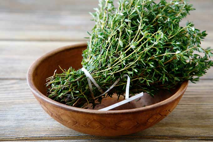 What goes well with the herb thyme?