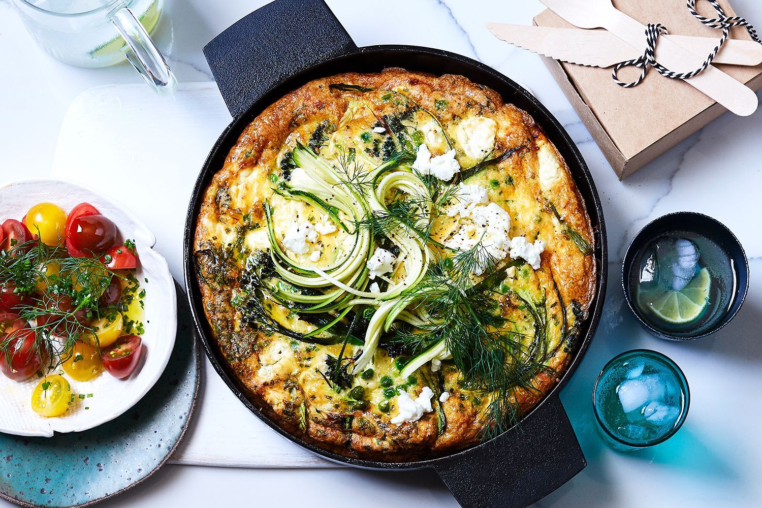 What goes with a frittata for lunch?