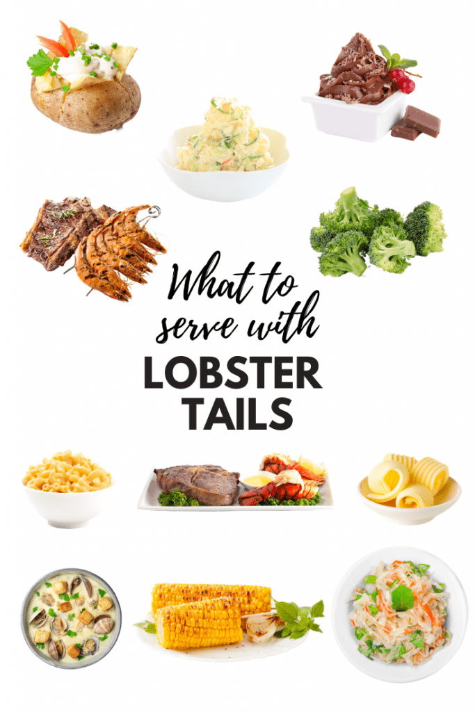 What goes with lobster tails for dinner?
