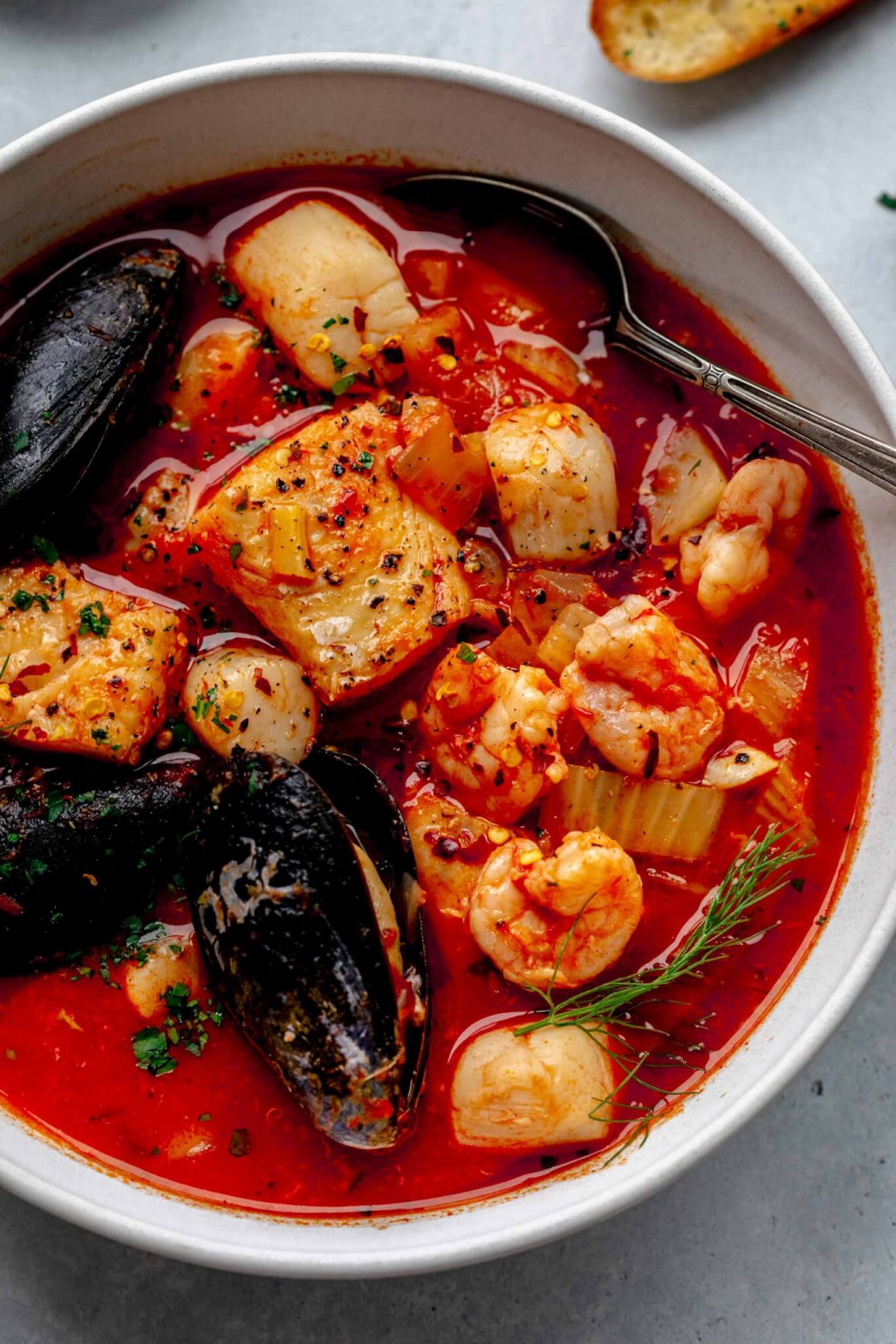 What goes with seafood stew?