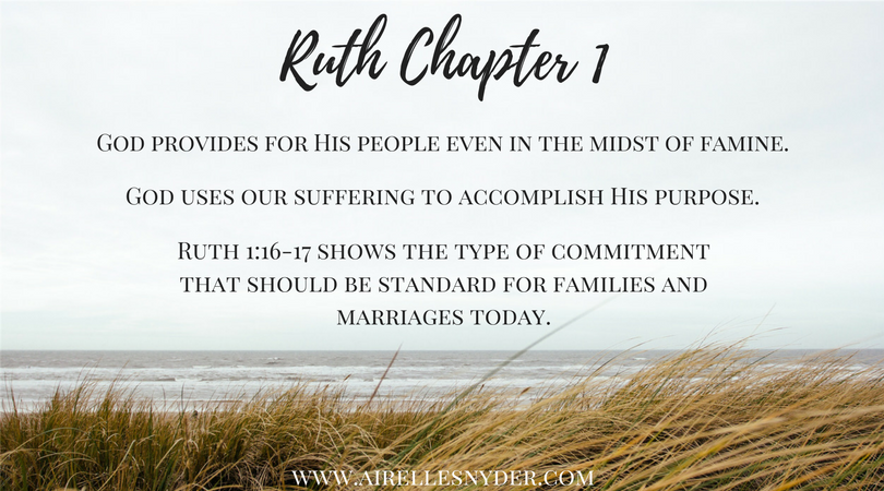 What happened in Chapter 1 of the Book of Ruth?
