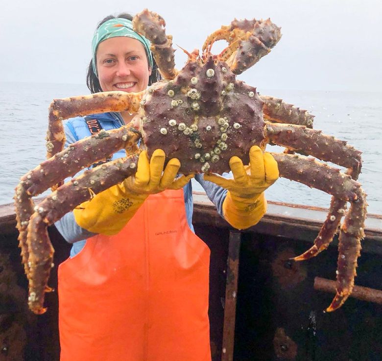 What happened to the Alaskan king crab population?