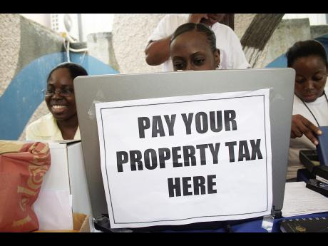 What happens if property taxes are not paid in Jamaica?