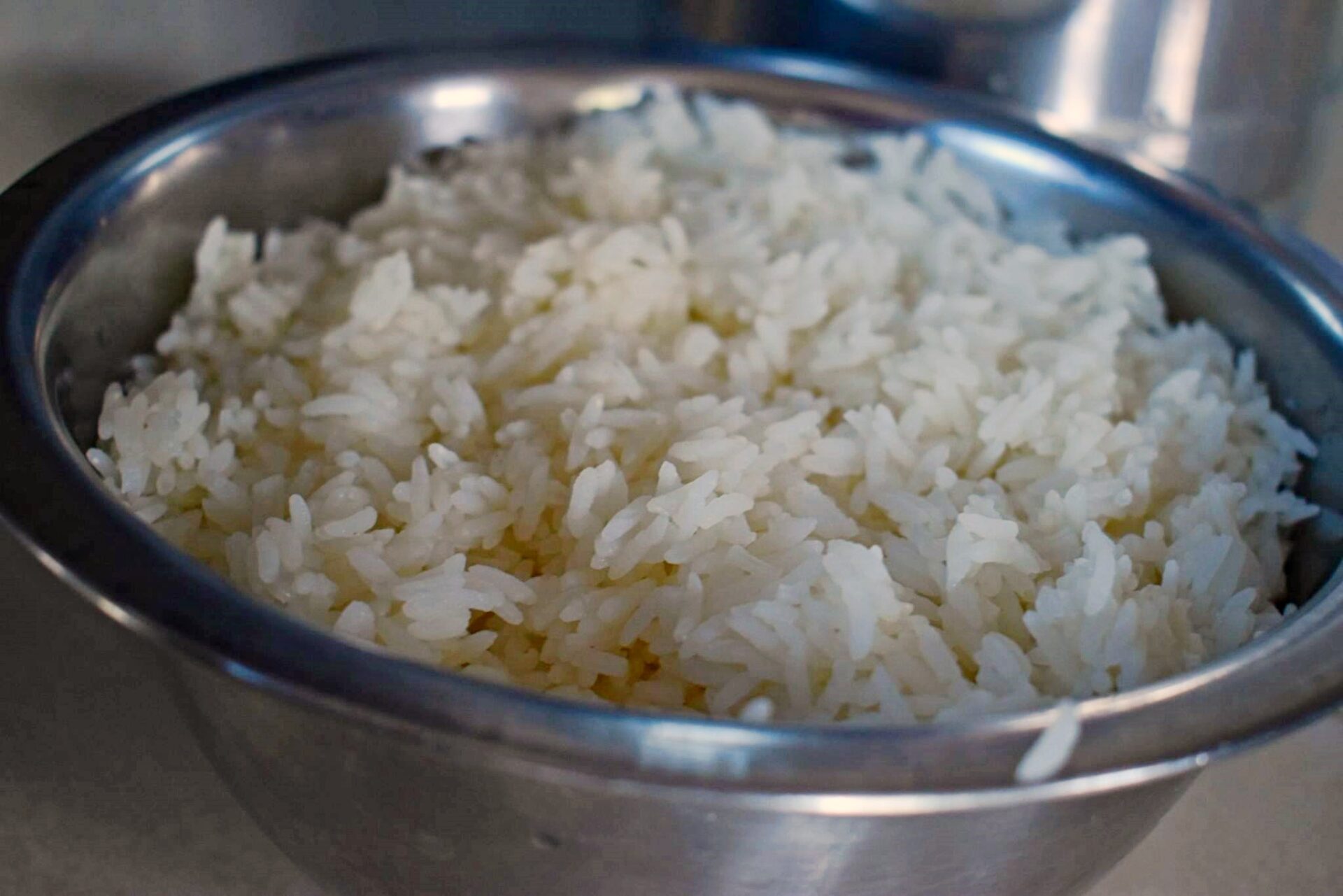 What happens if you boil rice with water?