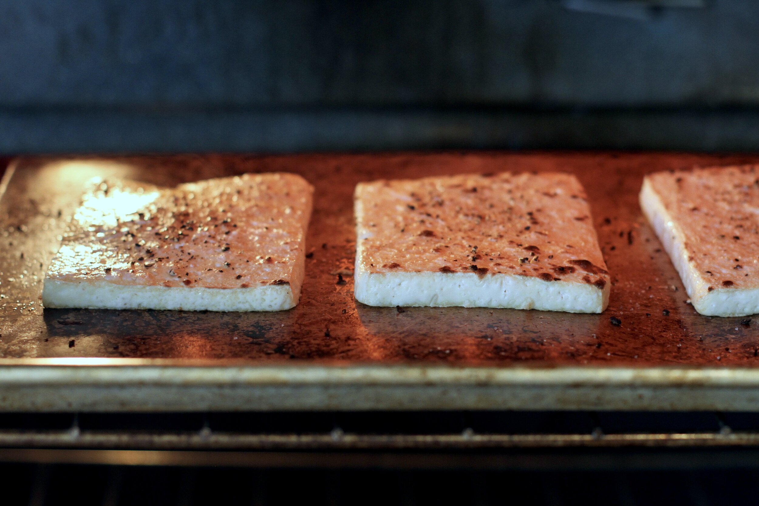 What happens if you broil tofu?