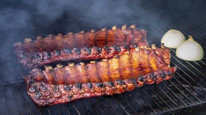 What happens if you cook ribs meat side up?
