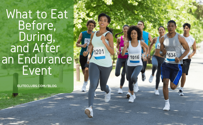 What happens if you don't eat before an endurance event?