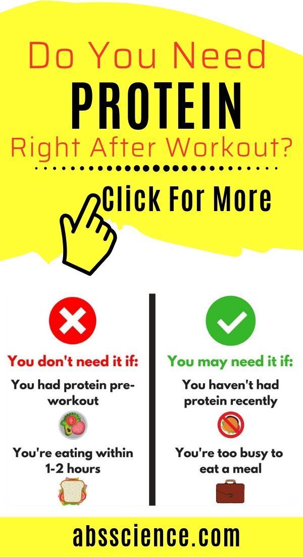 What happens if you don't have protein after a workout?