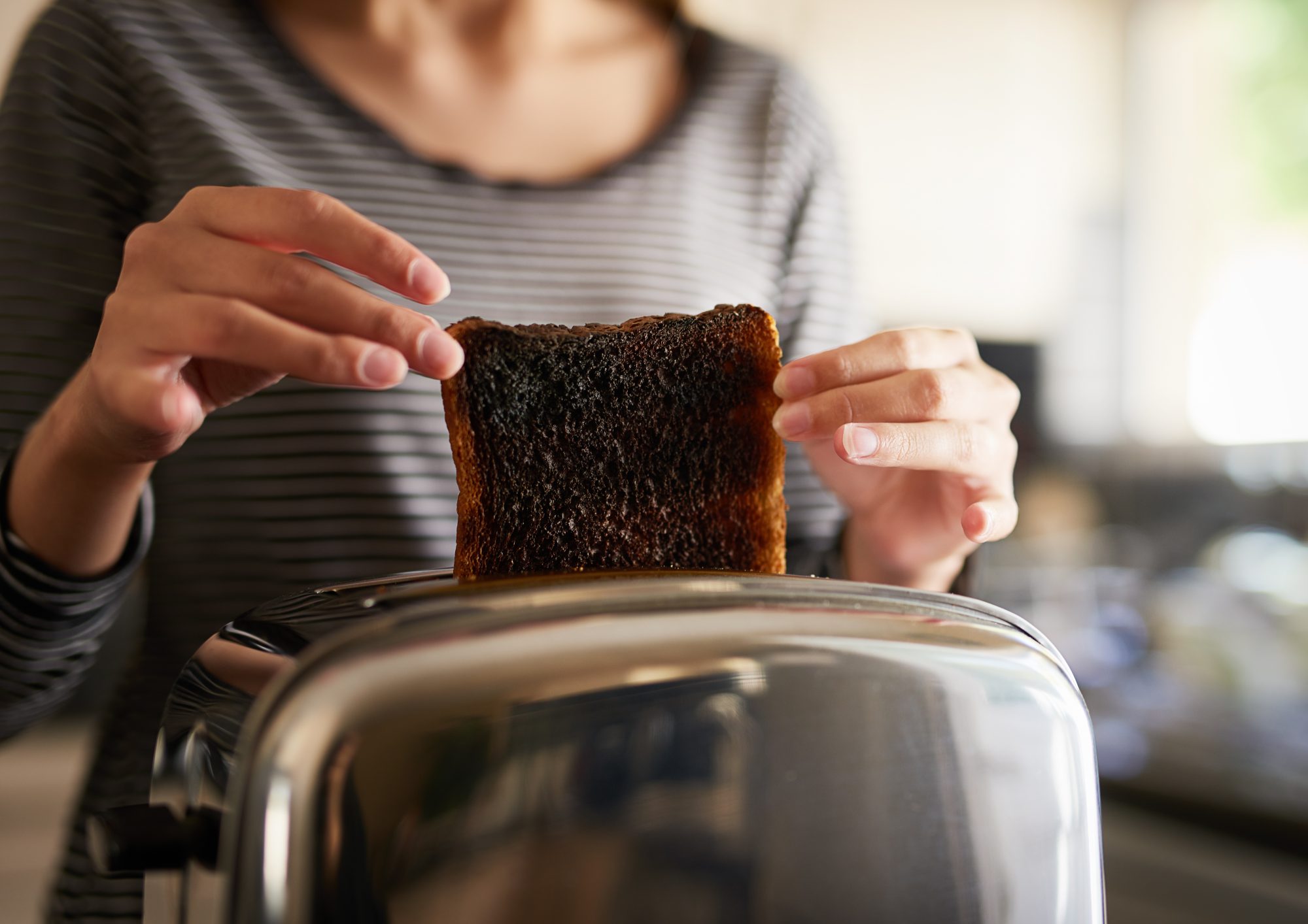 What happens if you eat burnt food?