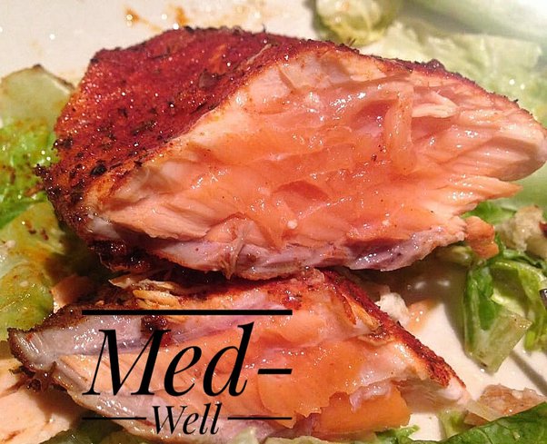 What happens if you eat overcooked salmon?