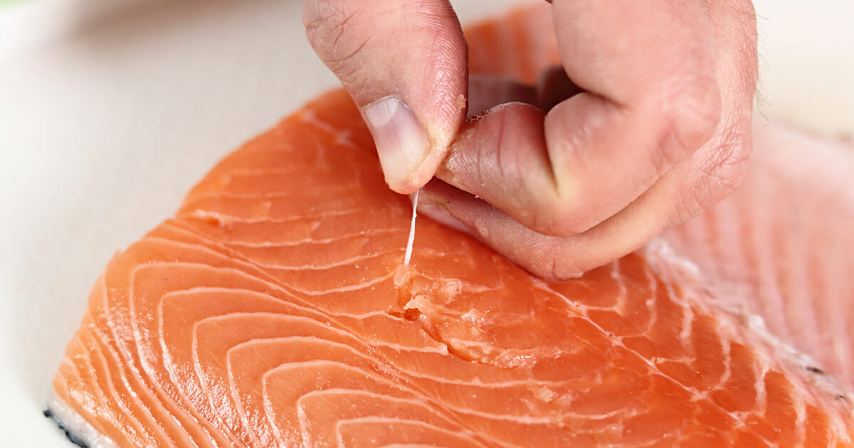 What happens if you eat salmon pin bones?