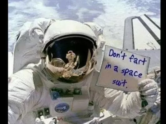 What happens if you fart in a space shuttle?