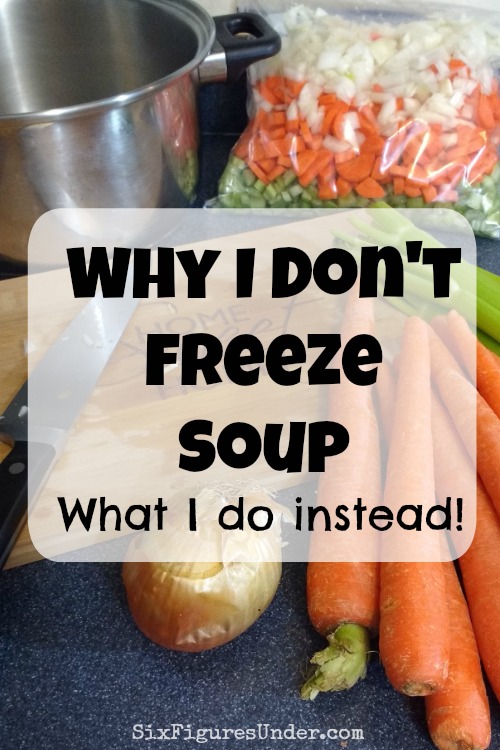 What happens if you freeze soup?