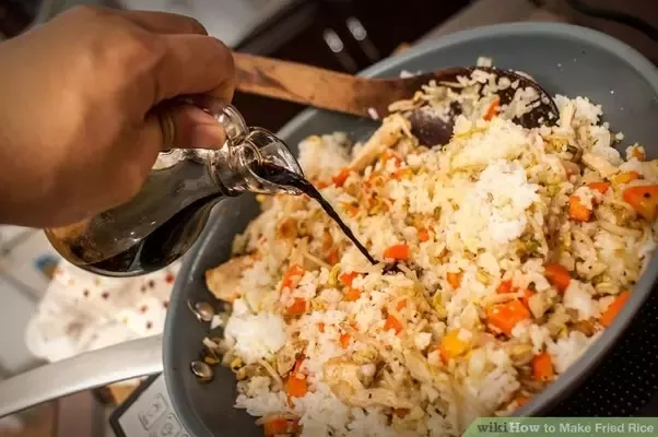 What happens if you fry raw rice?