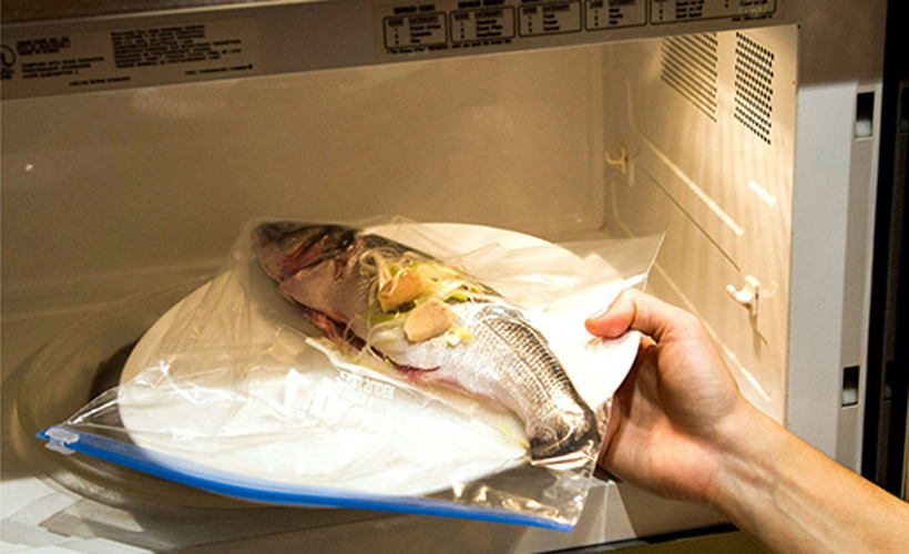What happens if you microwave fish?