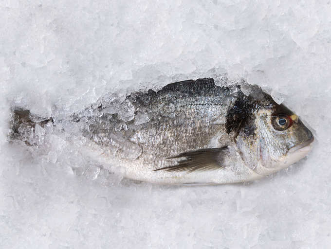 What happens if you open frozen fish in the fridge?