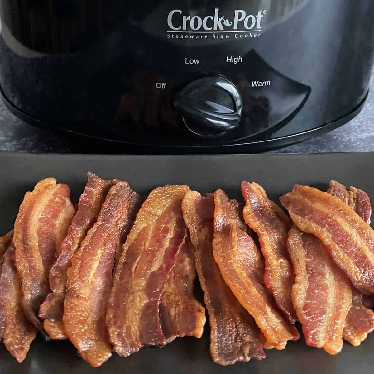 What happens if you slow cook bacon?