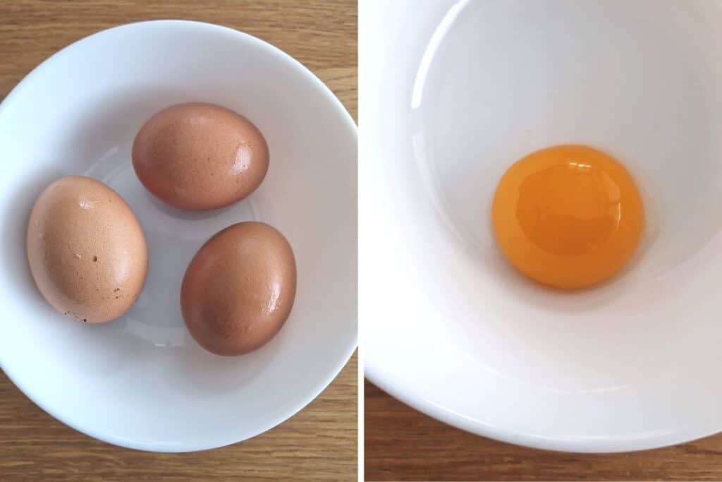 What happens if you use whole eggs instead of egg yolks?