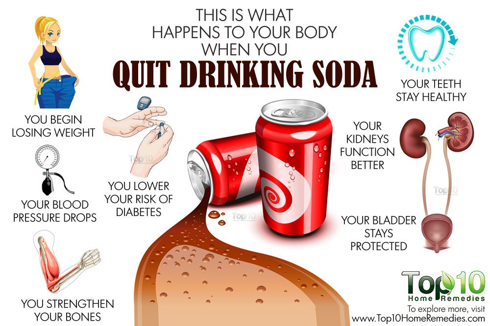 What happens to your body when you stop taking soda?