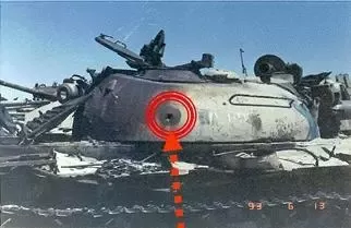 What happens when a sabot hits a tank?