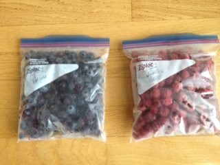 What happens when frozen fruit thaws?