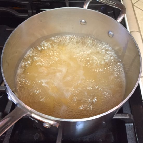 What happens when you boil broth?