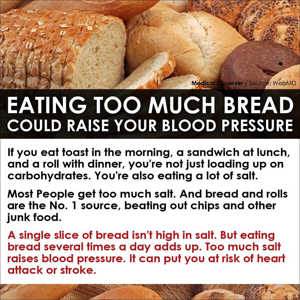 What happens when you eat a lot of bread?