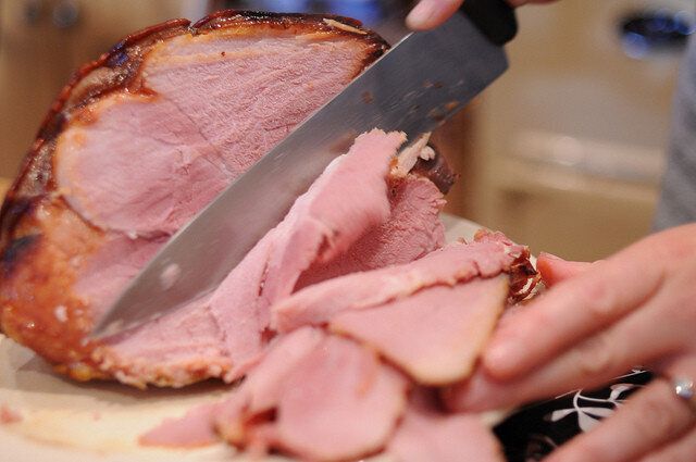 What happens when you eat uncooked ham?