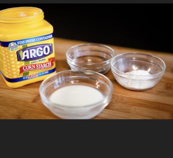 What happens when you heat cornstarch?