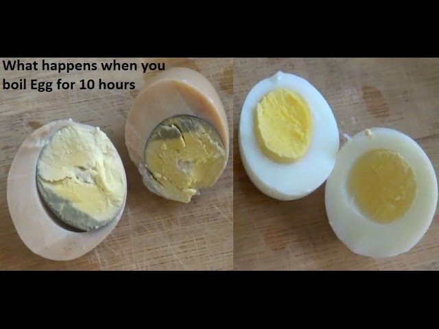 What happens when you overcook eggs?