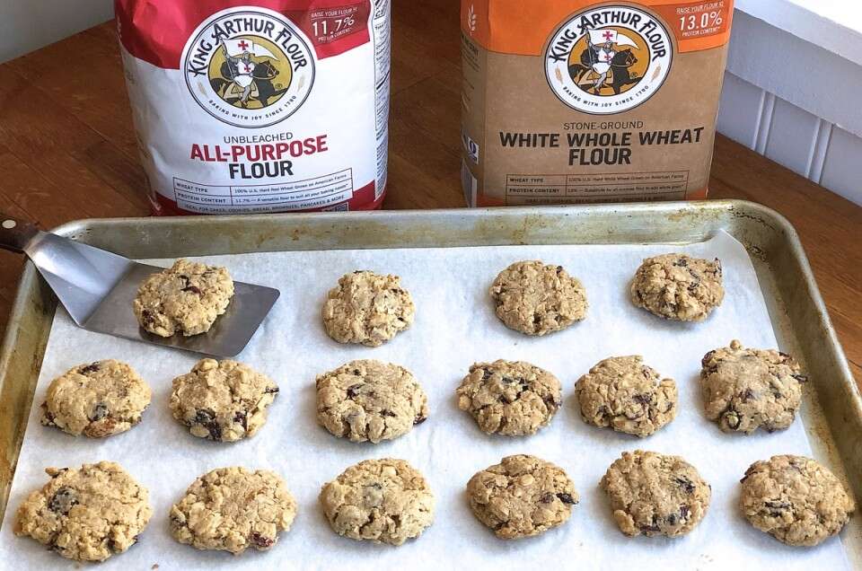 What happens when you use whole wheat flour instead of all-purpose?