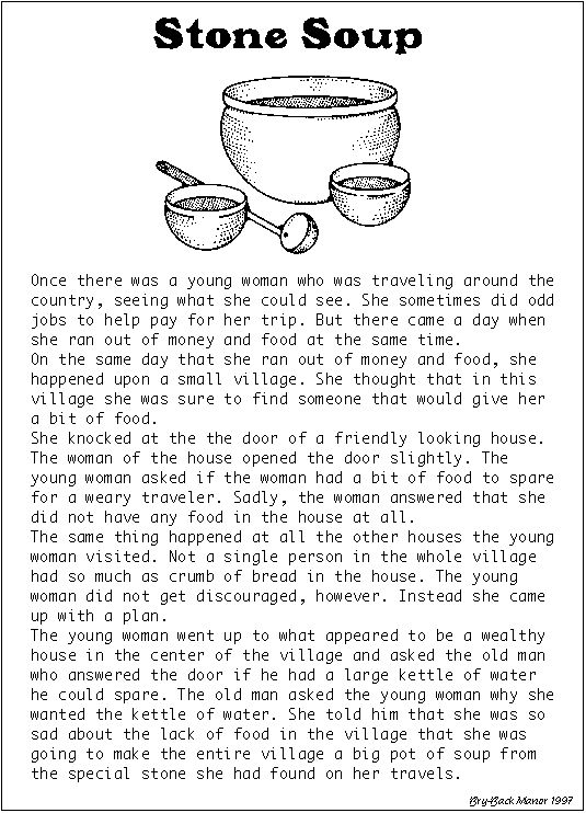 What have you Learnt from the story stone soup?