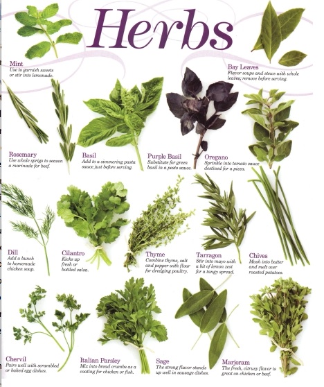 What herbs add flavor?