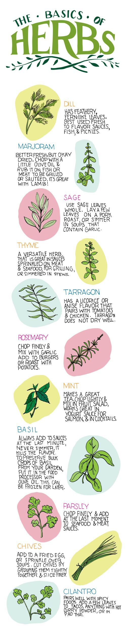 What herbs can you cook together?
