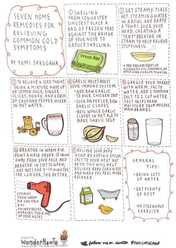 What home remedy kills a cold?