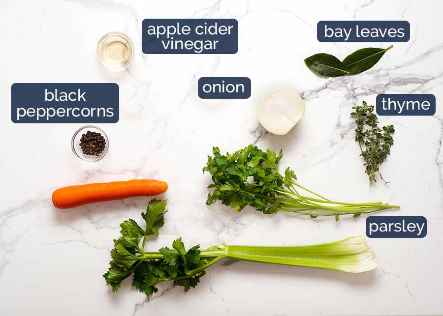 What ingredients make a stock?