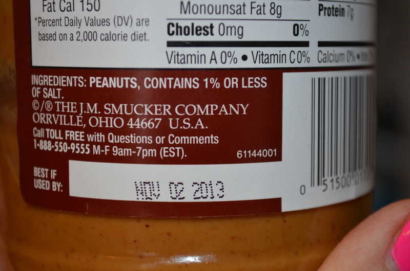 What ingredients should be in peanut butter?