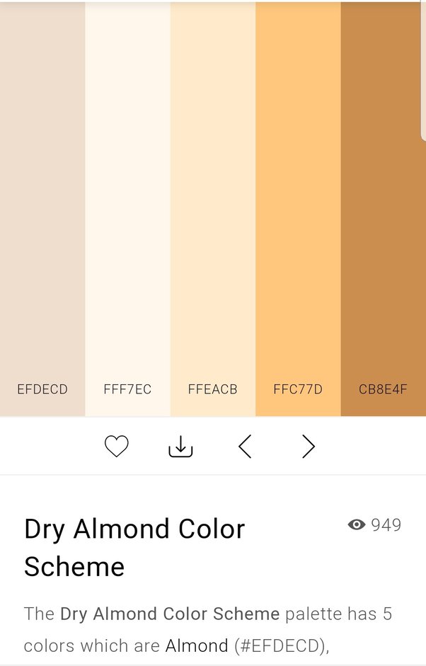 What is a almond color?